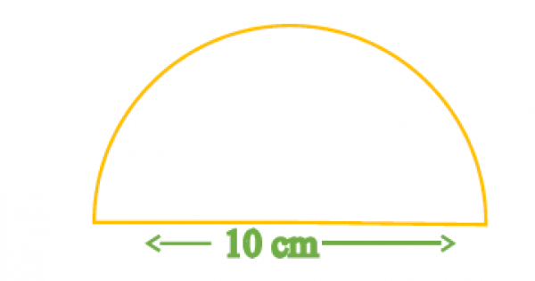 Find the perimeter of the adjoining figure, which is a semicircle ...