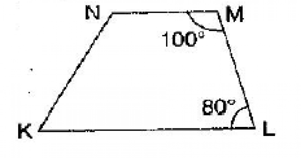 Explain how this figure is a trapezium. Which is its two sides are ...
