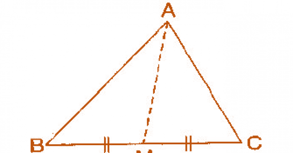 AM is a median of a triangle ABC. Is AB + BC + CA > 2AM? (Consider the ...