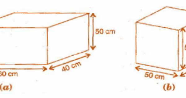 There are two cuboidal boxes as shown in the adjoining figure. Which ...