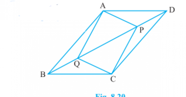 In parallelogram ABCD, two points P and Q are taken on diagonal BD such ...